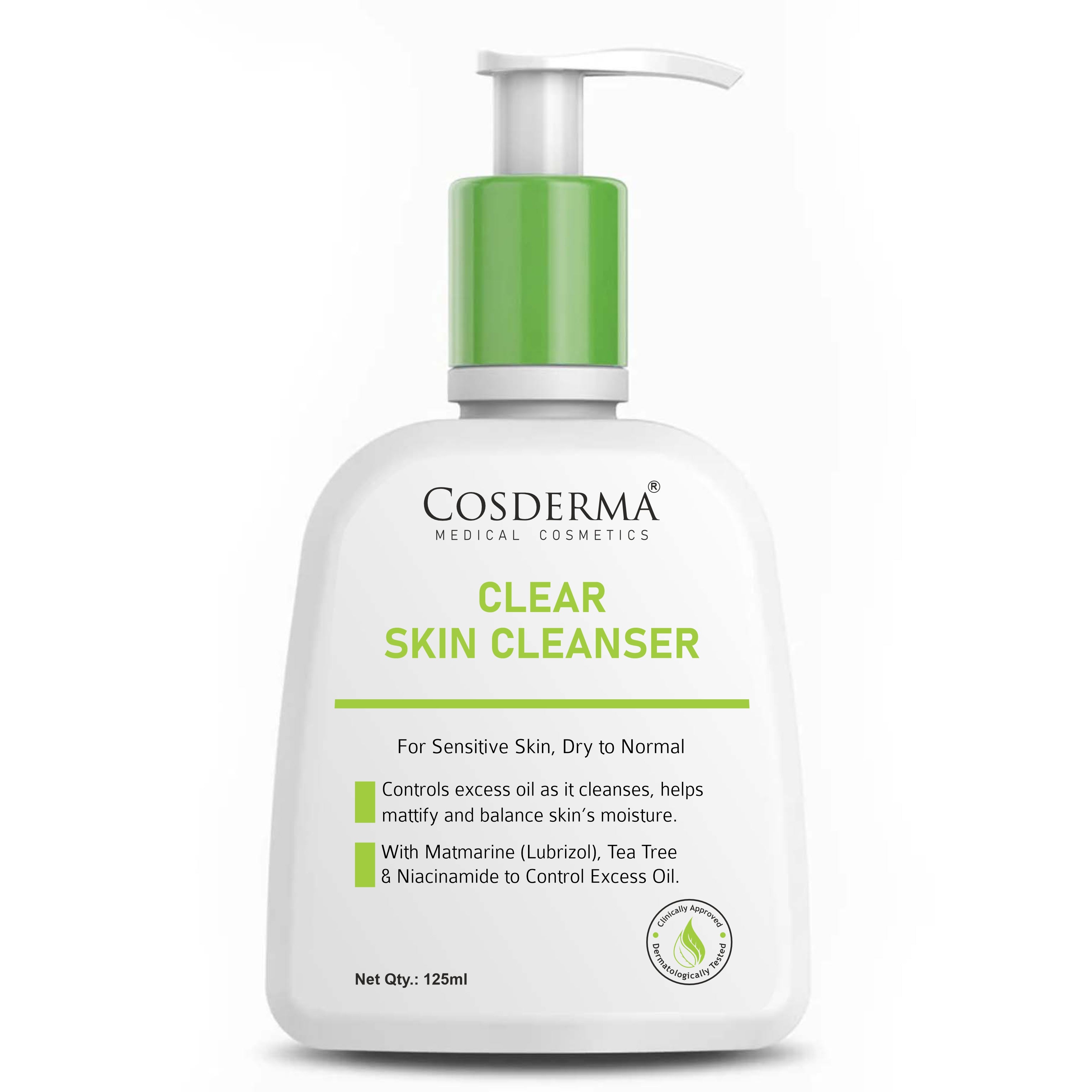 Cosderma Clear Skin Cleanser | Oil Control, Acne-Prone Skin Cleanser ...