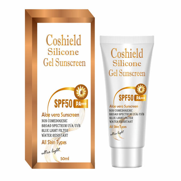 Coshield Silicone Gel Sunscreen SPF 50 PA+++ | Non-Comedogenic – COSDERMA